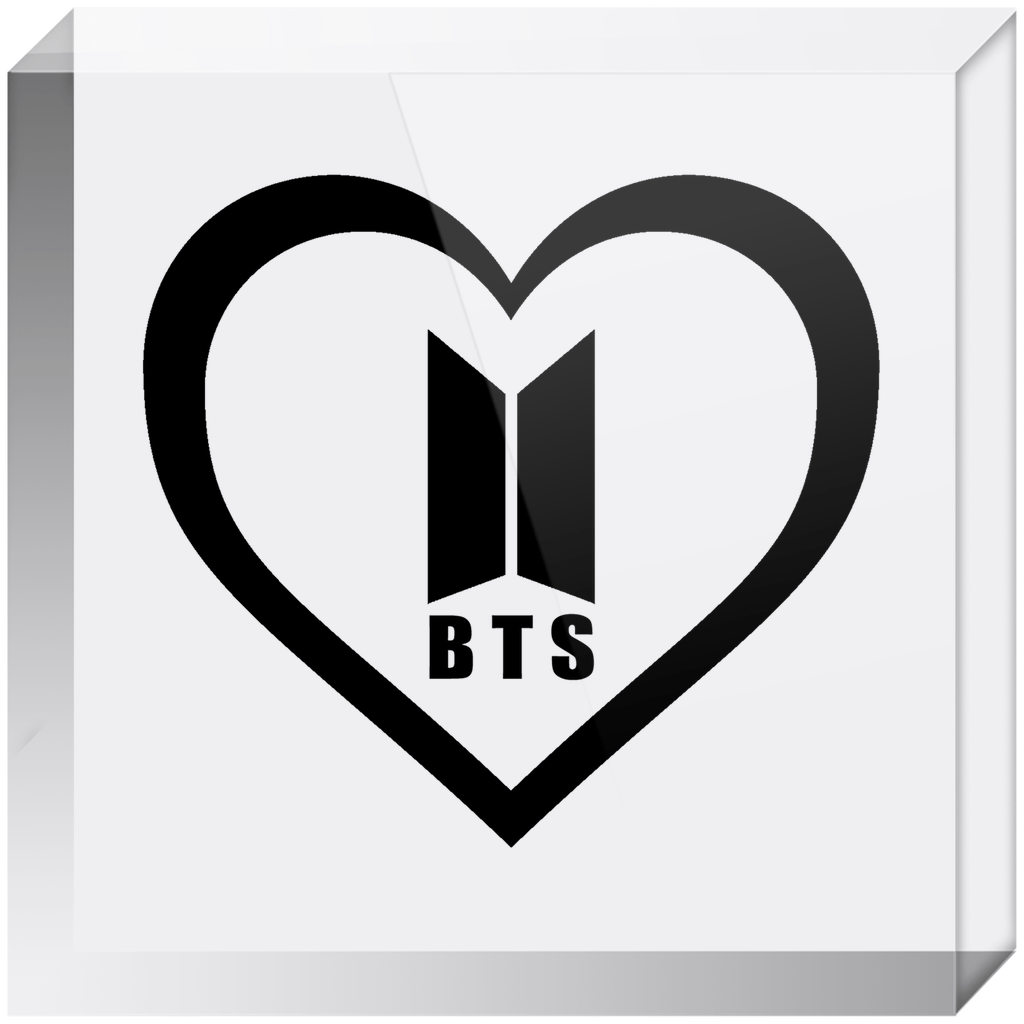BTS Logo Acrylic Blocks - KPOP ArmyBase - KPOP Fun Wth Style