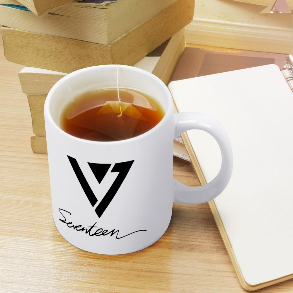 Seventeen Logo White Mug - KPOPArmyBase - KPOP Fun With Style