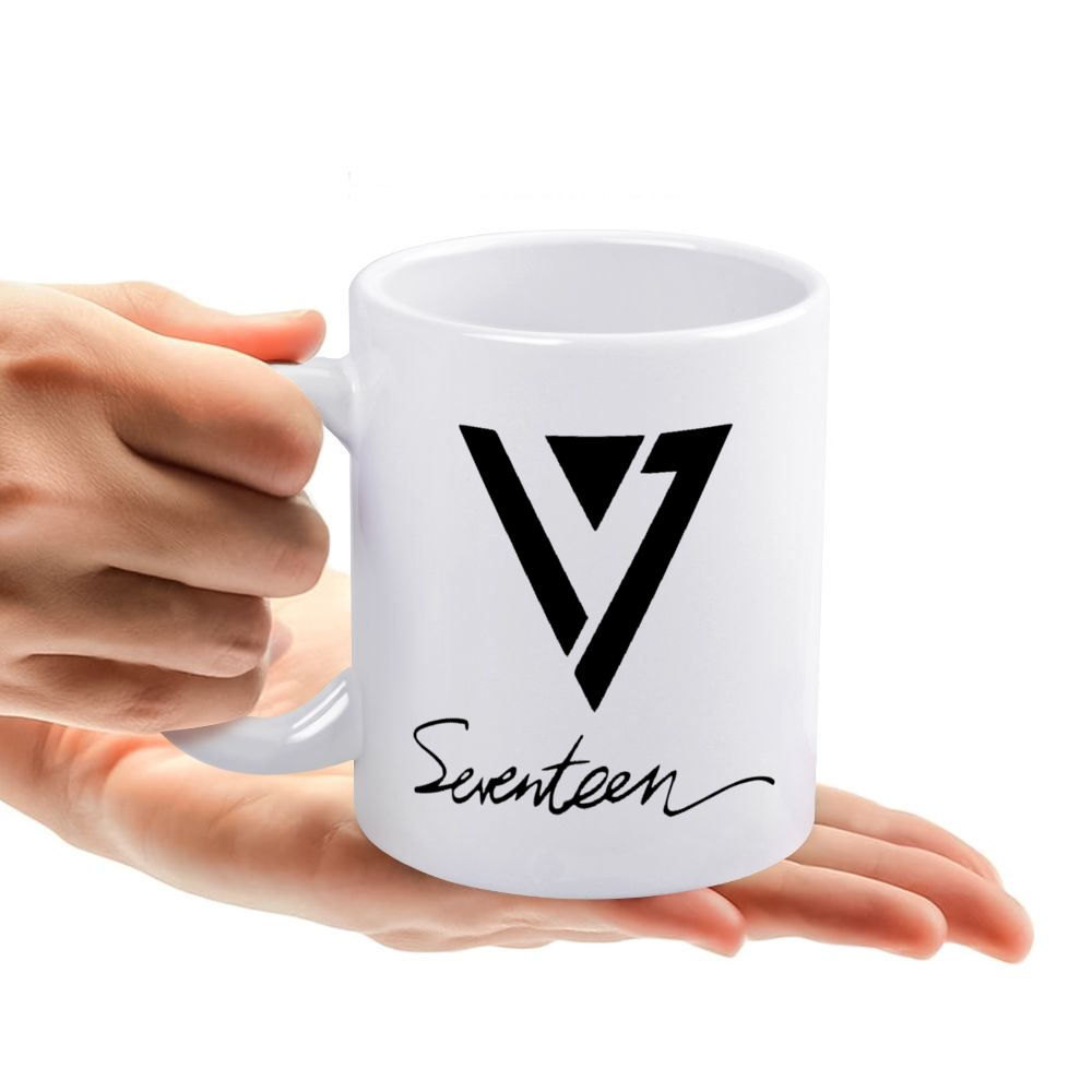 Seventeen Logo White Mug - KPOPArmyBase - KPOP Fun With Style