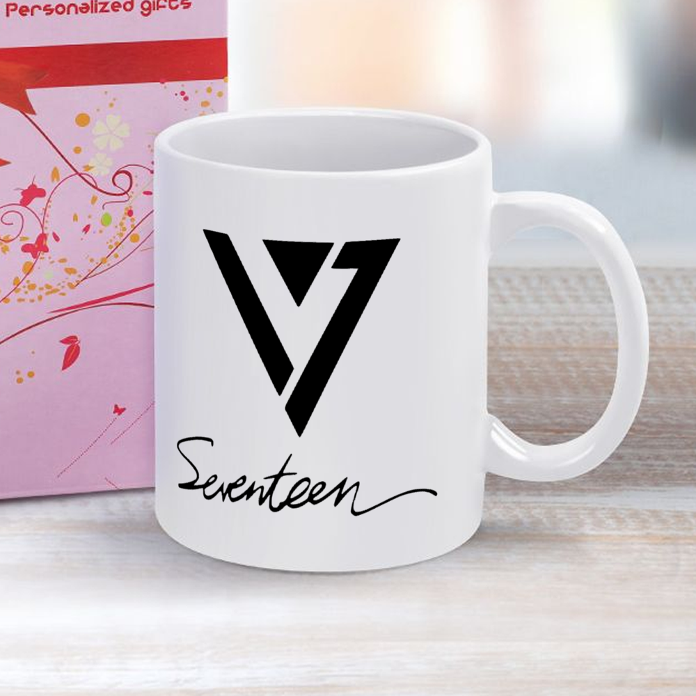Seventeen Logo White Mug - KPOPArmyBase - KPOP Fun With Style